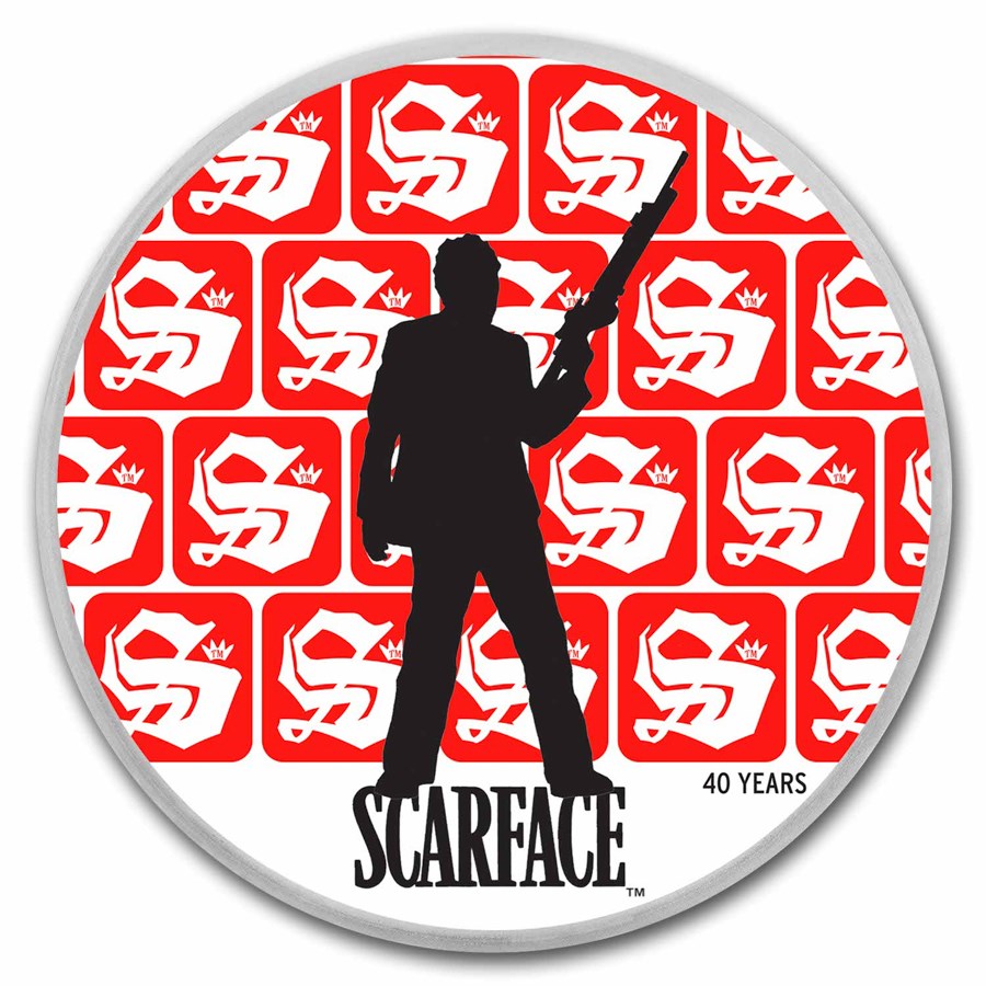 1 Unze Silber Chad Colorized Proof 5000 Franc Scarface 40th 2023 – Marc Gebauer