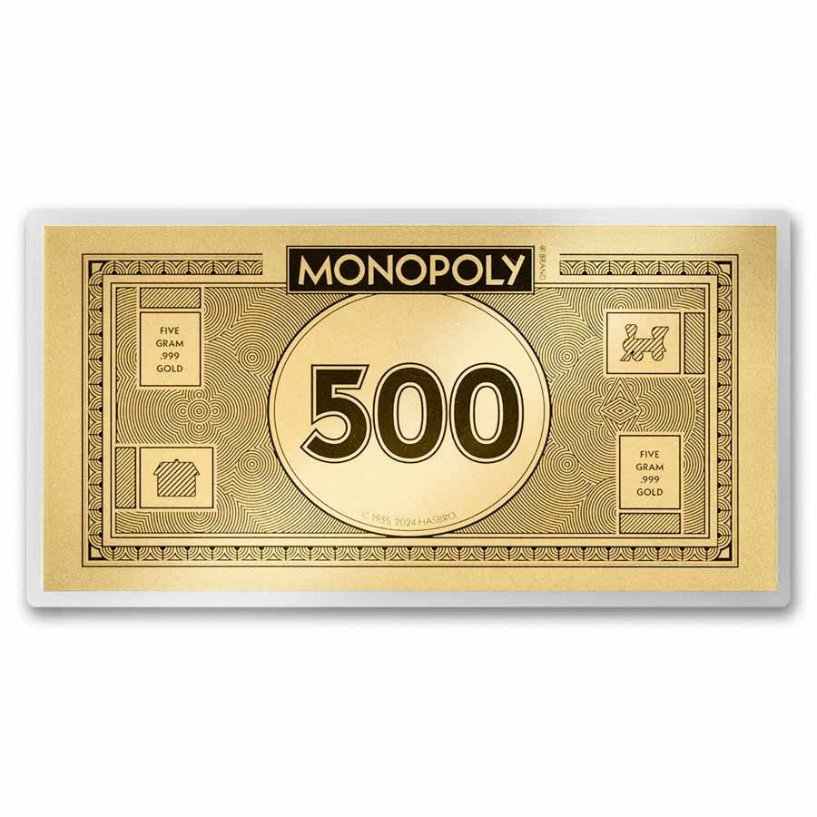 5 gr. Monopoly Foil Gold Note 2024 Samoa – Marc Gebauer