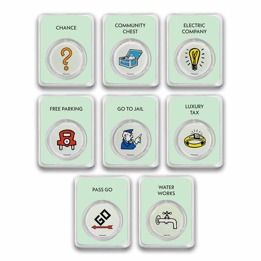 8-Coin Silver - Monopoly Board Spaces Set - 2024 Samoa – Marc Gebauer