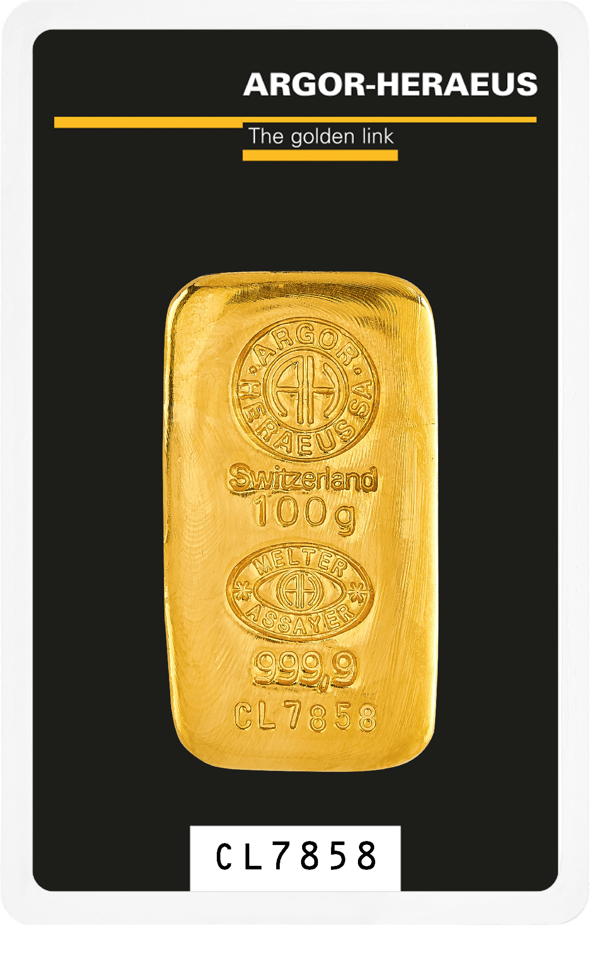 100 g Goldbarren Heraeus (gegossen) – Marc Gebauer